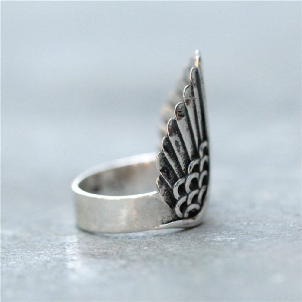 Angel Wings Ring Zilver Verklaring Ring Boho Siera... – Vicedeal