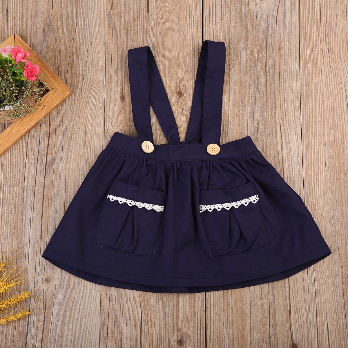 6M-3Y Newborn Toddler Baby Girl Strap Skirts Solid... – Grandado