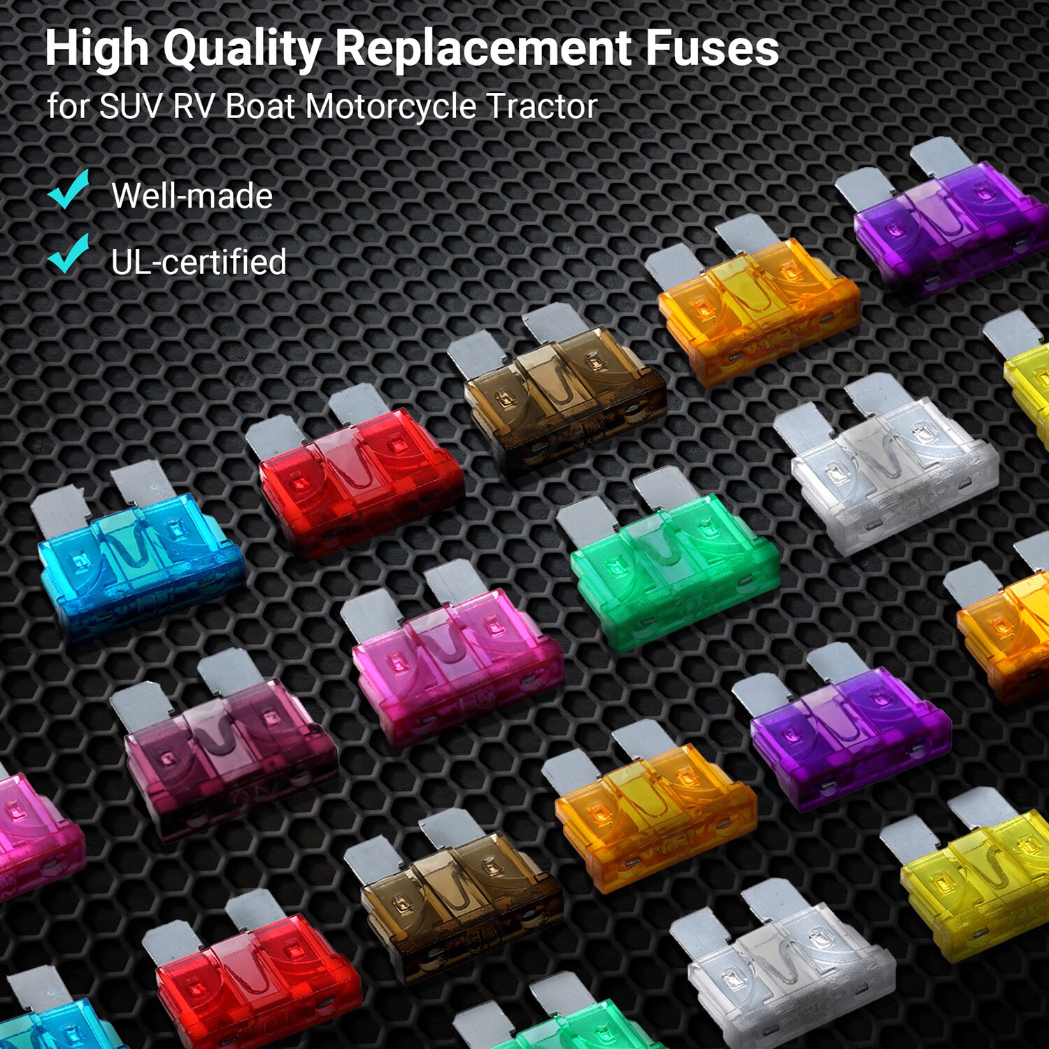 KKMOON 80-Piece 12V Blade Fuse Assortment Kit Stan... – Vicedeal