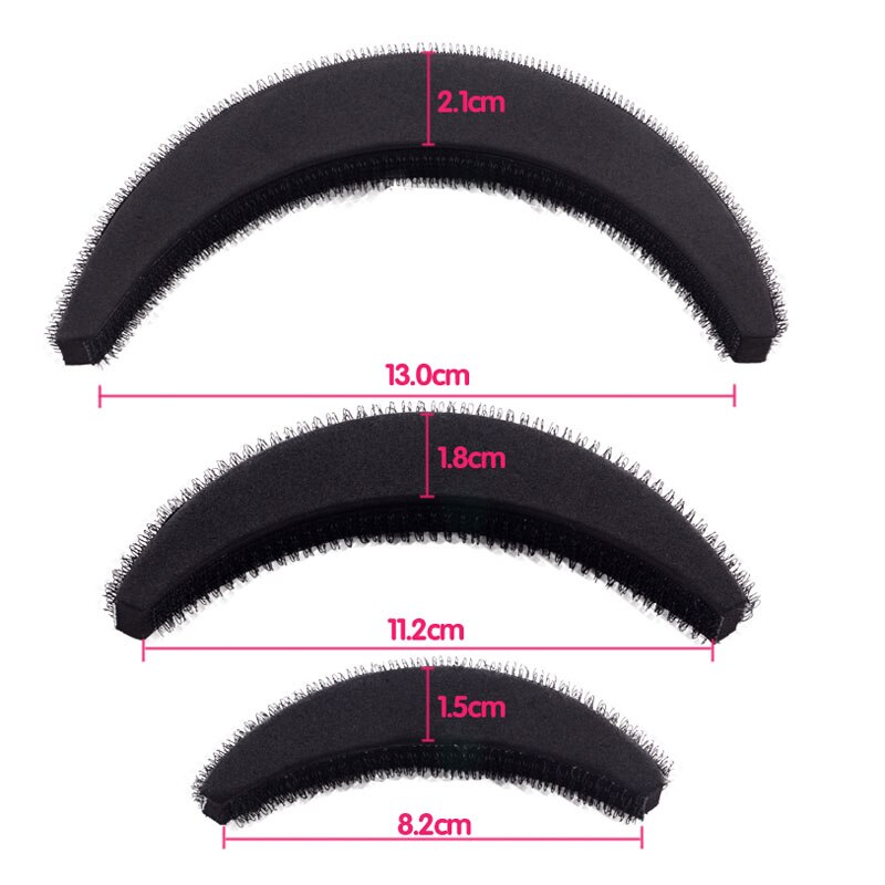 3 stuks Verschillende Maten Pluizige Crescent Clip... – Grandado