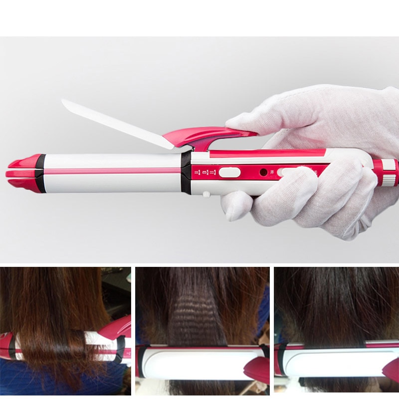2 Colors 3 in 1 Electric Hair Curler and Straighte... – Grandado