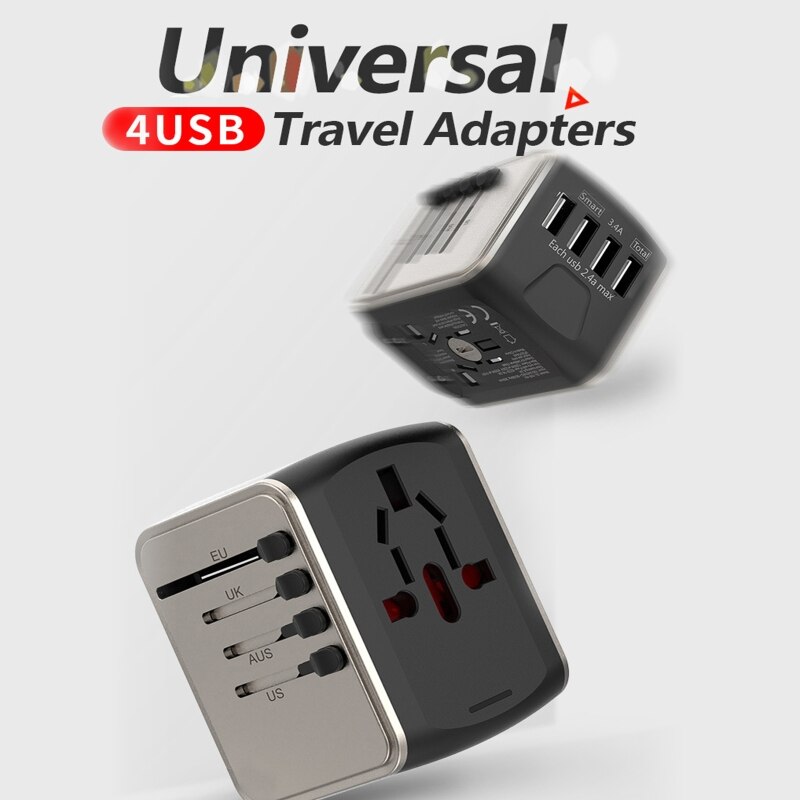 Universal Travel Adapter All in One Plug Wall Char... – Vicedeal