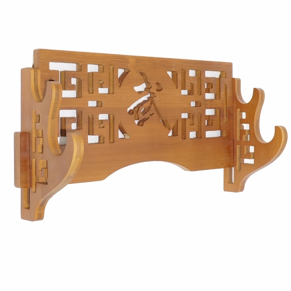 Bamboo Sword Holder Wall Mount Katana Stand Wakiza... – Grandado