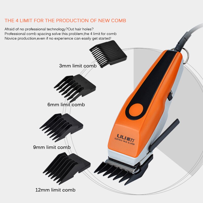 220V Corded Hair Clipper Powerful hair trimmer Ele... – Grandado