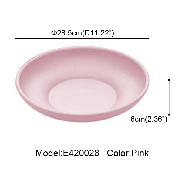 European Style Flat Bottom Round Plate Western Res... – Vicedeal