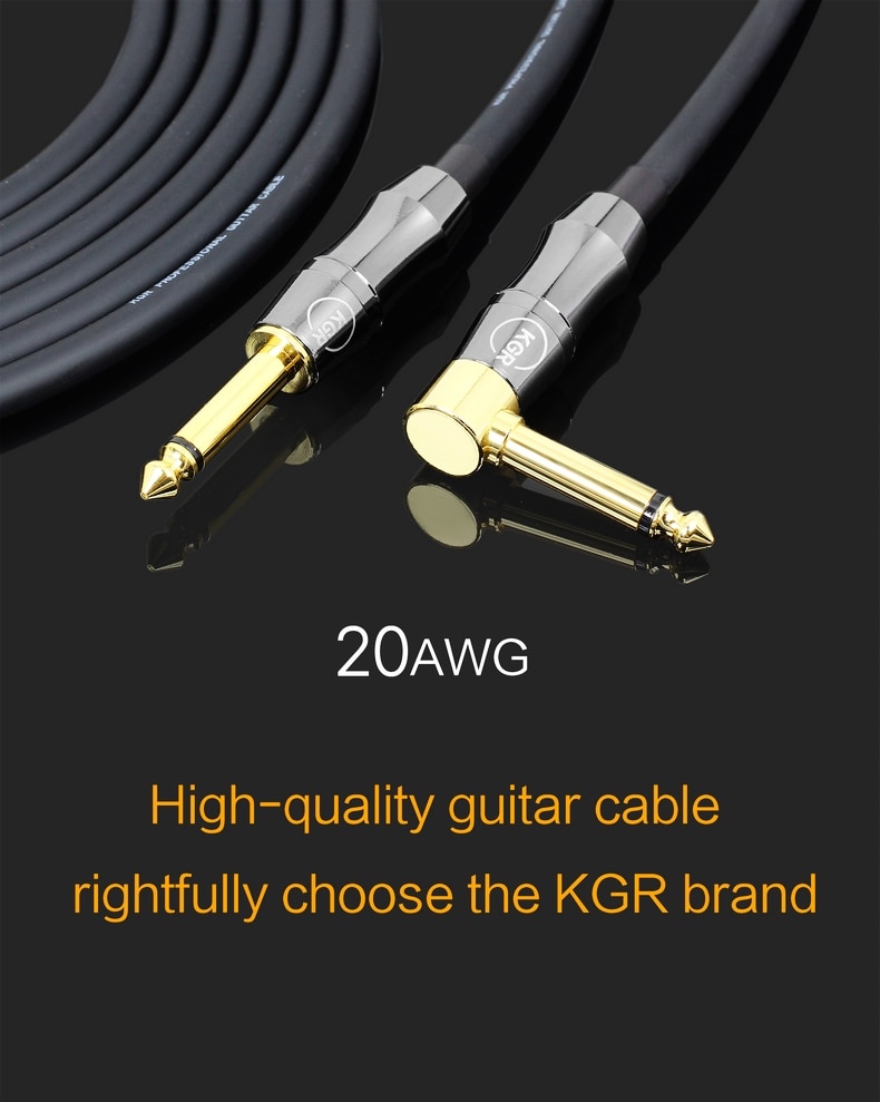 KGR 6 Meters/ 20 Feet Electric Guitar Cable Bass M... – Vicedeal