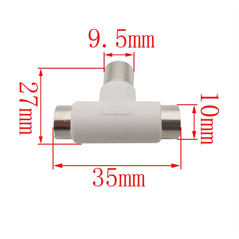 3Pcs 2 Way Tv T Splitter Antenne Coax Kabel Male N... – Vicedeal