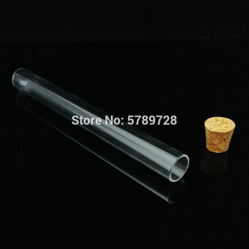10pcs 20x200mm Glass round bottom test tube with c... – Vicedeal