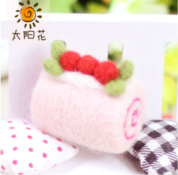 Cake, dessert, cherry fruit bread wool needlepoint... – Grandado