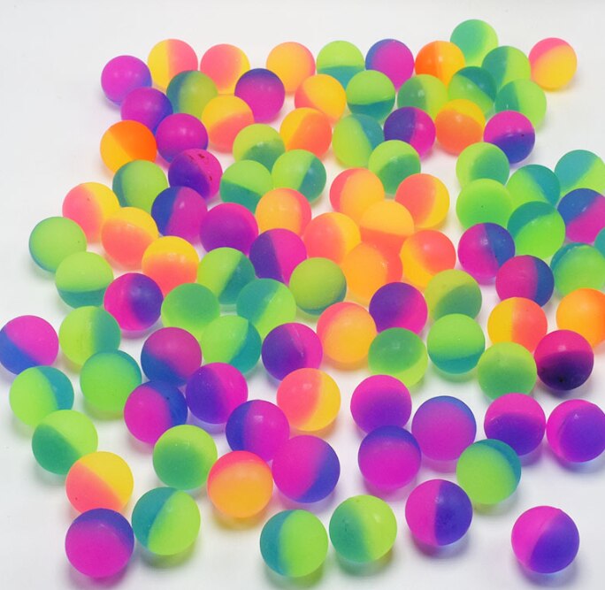 Colorful Bouncy Ball Children Outdoor Toy Two Colo... – Vicedeal