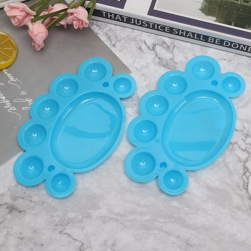 2pcs Footprint Shape Plastic Palette Art Paint Pla... – Vicedeal