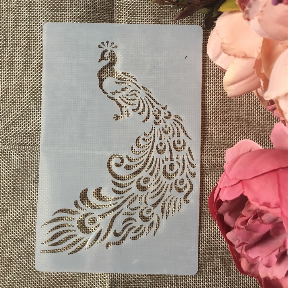 Plantillas de pintura de pavo real para pared, lib... – Grandado