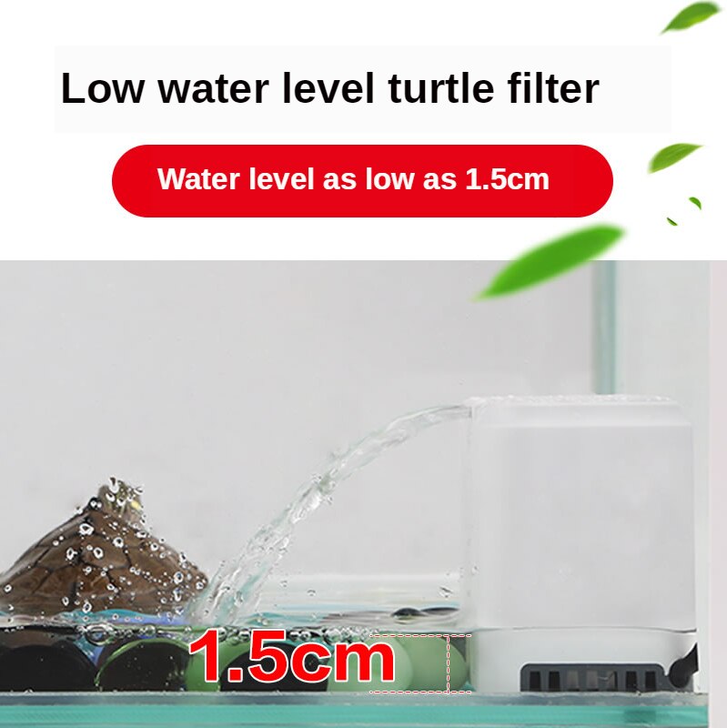 Turtle Tank Low Water Filter Small Turtle Tank 3 i... – Grandado