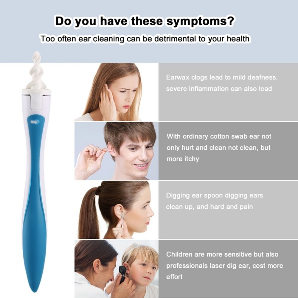 Ear Care Clean Ear-pick Cleaner16 Tips Spiral Smar... – Vicedeal