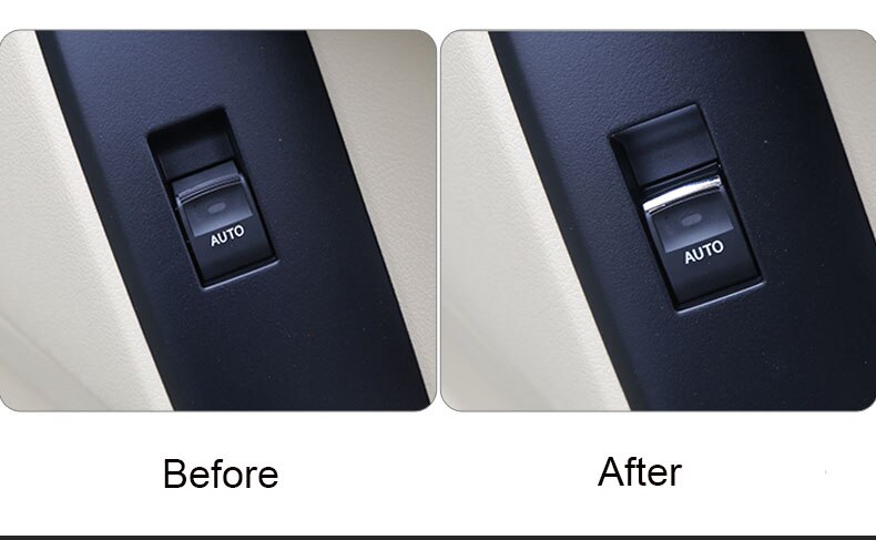 7PCS Chrome Interior Door Switch Styling Trims Win... – Grandado