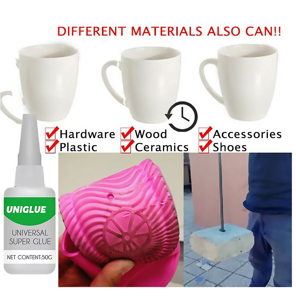 Universal Super Kleber Starke Kunststoff Kleber Ke... – Vicedeal