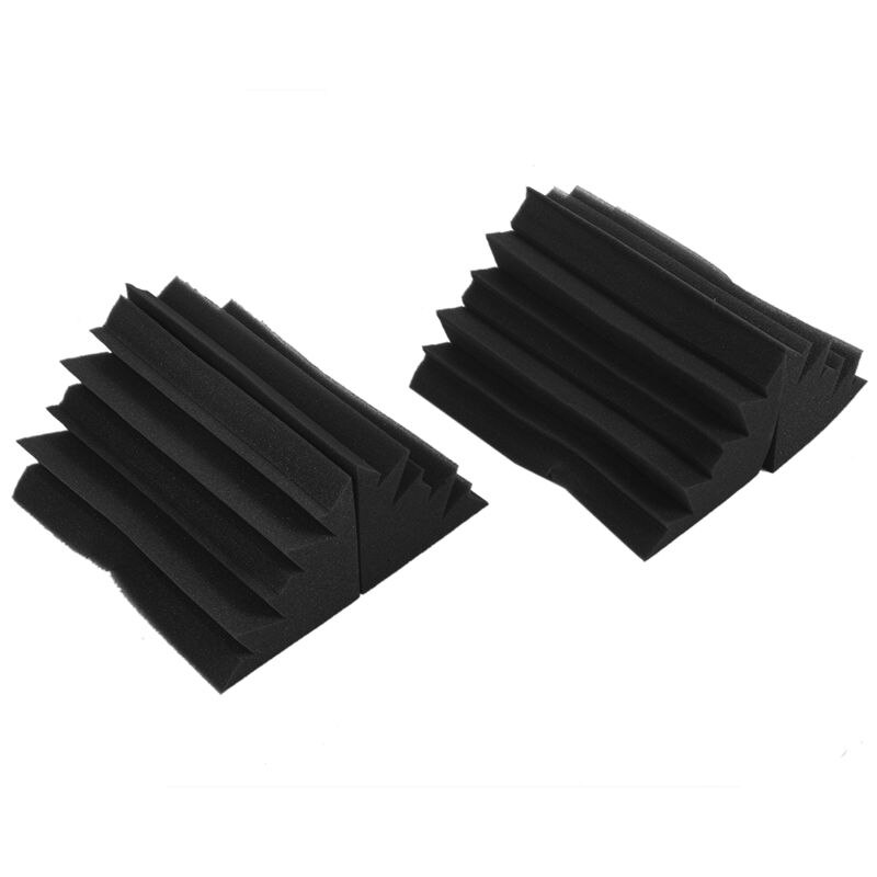 4 Pack 4.6 x 4.6 x 9.5 inch Corner Bass Trap Acous... – Grandado