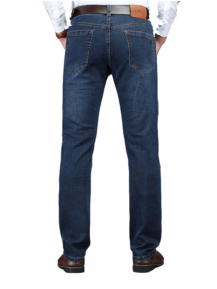 Autumn jeans men male jean pants men mid-rise stra... – Grandado