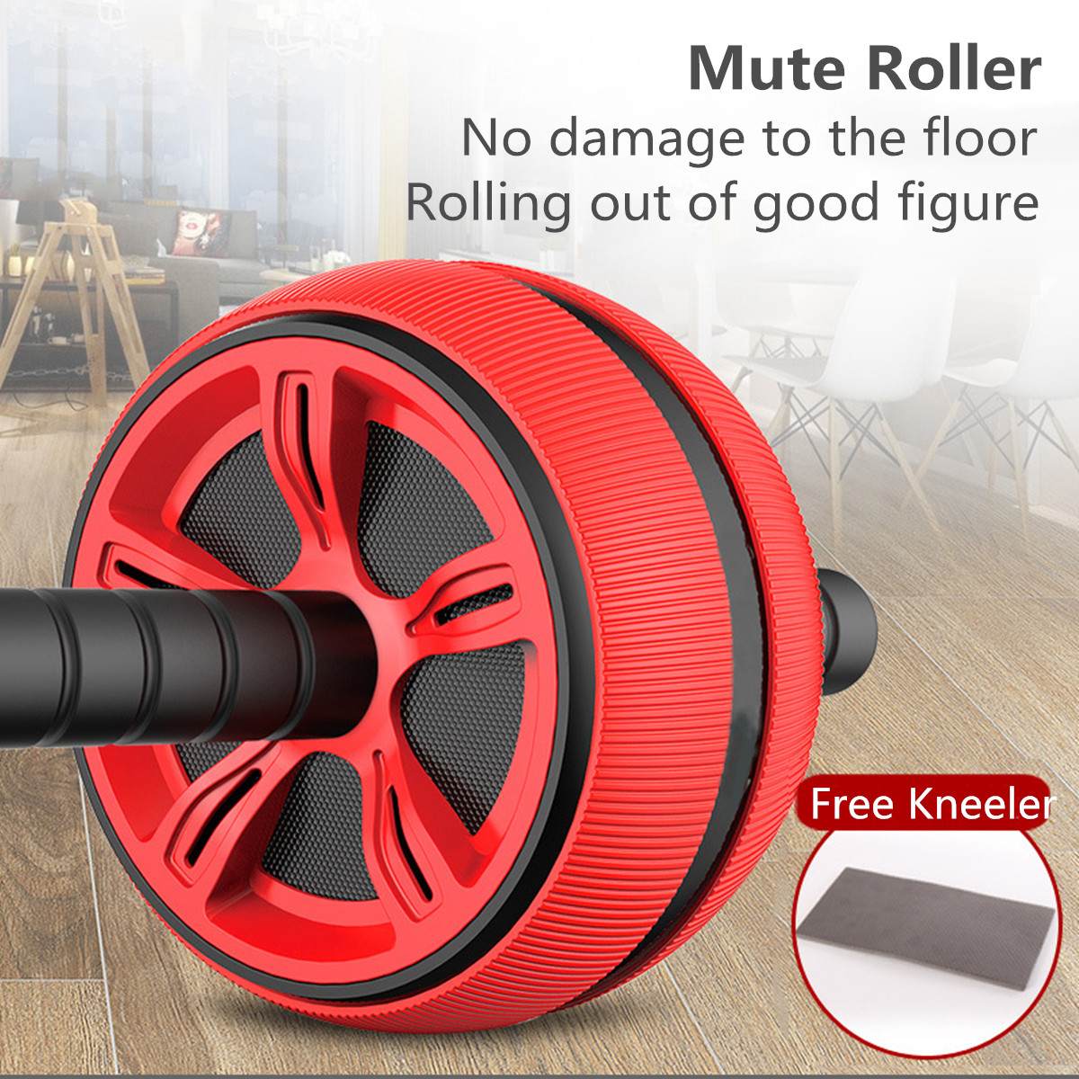 ABS Abdominal Roller Exercise Wheel Fitness Equipm... – Vicedeal