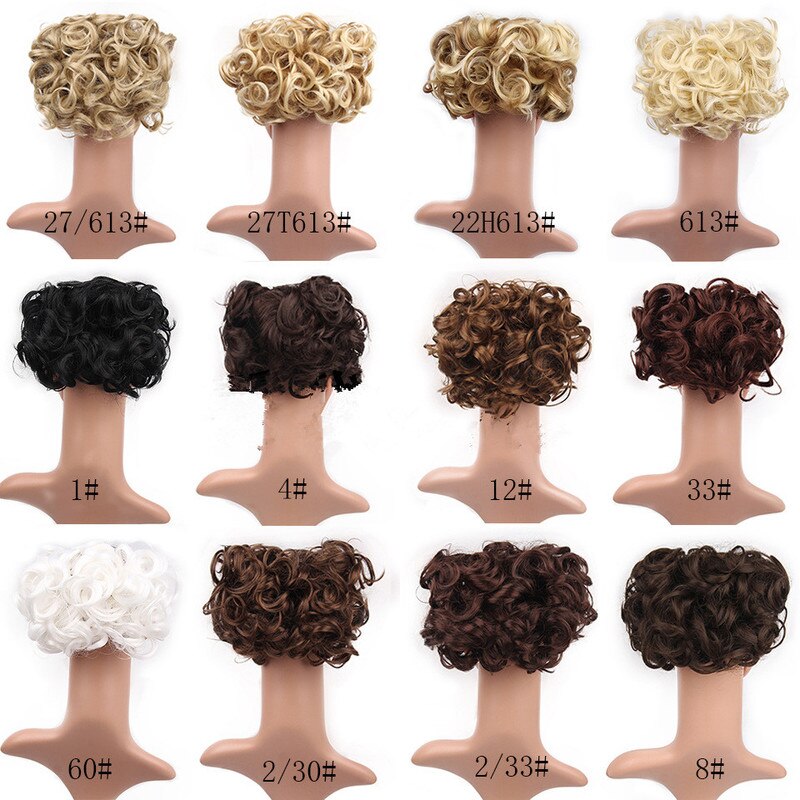 Large Comb Clip In Curly Hair Piece Chignon Updo W... – Vicedeal