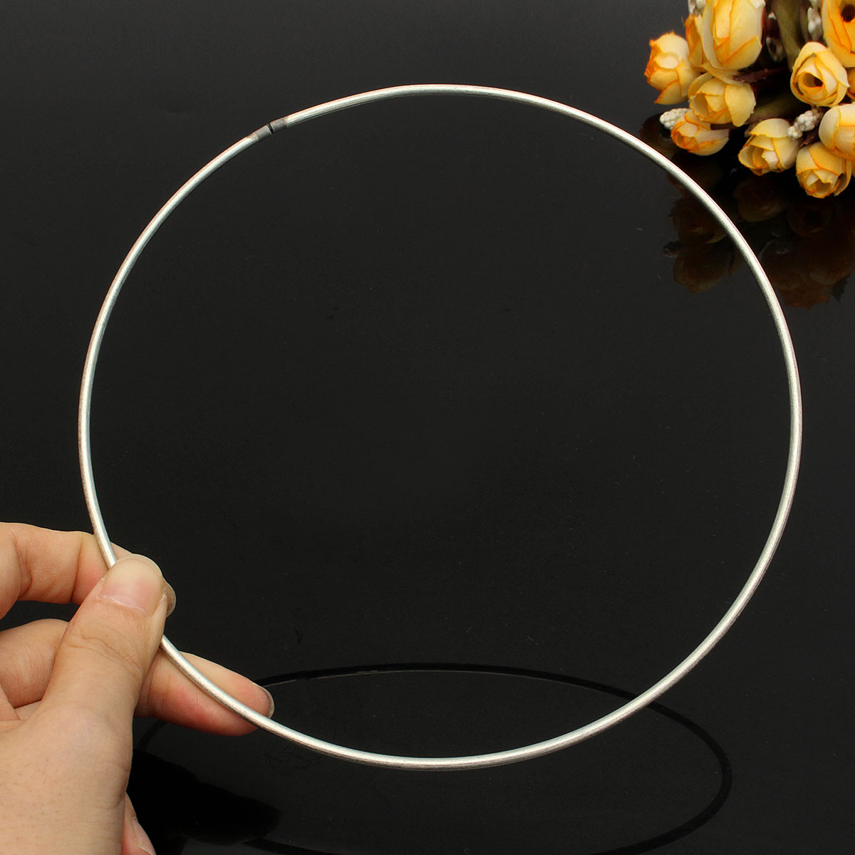 Mrosaa 1Pcs Metal Catch the Dream Round Hoop Ring ... – Grandado
