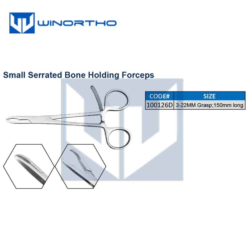 Small Serrated bone holding forceps veterinary ort... – Grandado