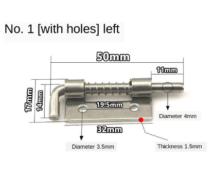304 Stainless Steel loaded Hinge bisagras Security... – Vicedeal