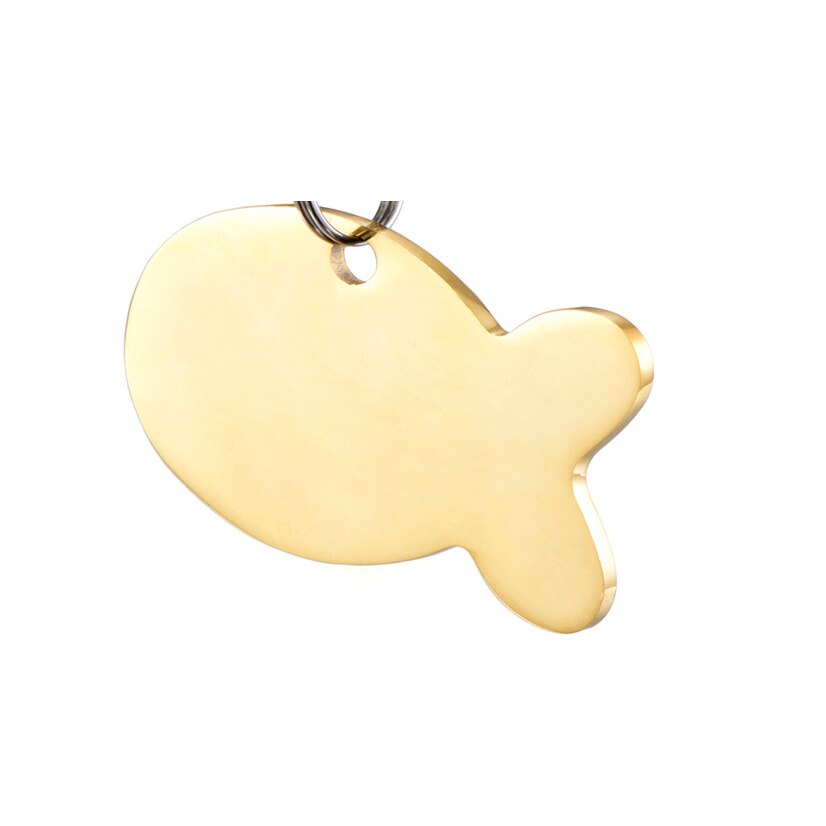 10pcs/lot Blank Fish Cat ID Tag Stainless Steel – Grandado