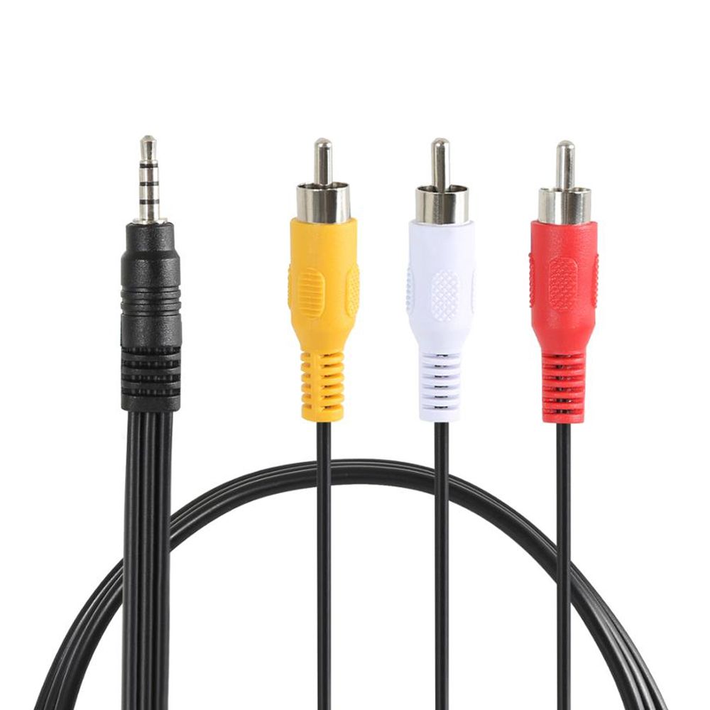 1M 35mm Jack to 3 RCA Audio Cables Stereo 35 mm Ma... – Vicedeal