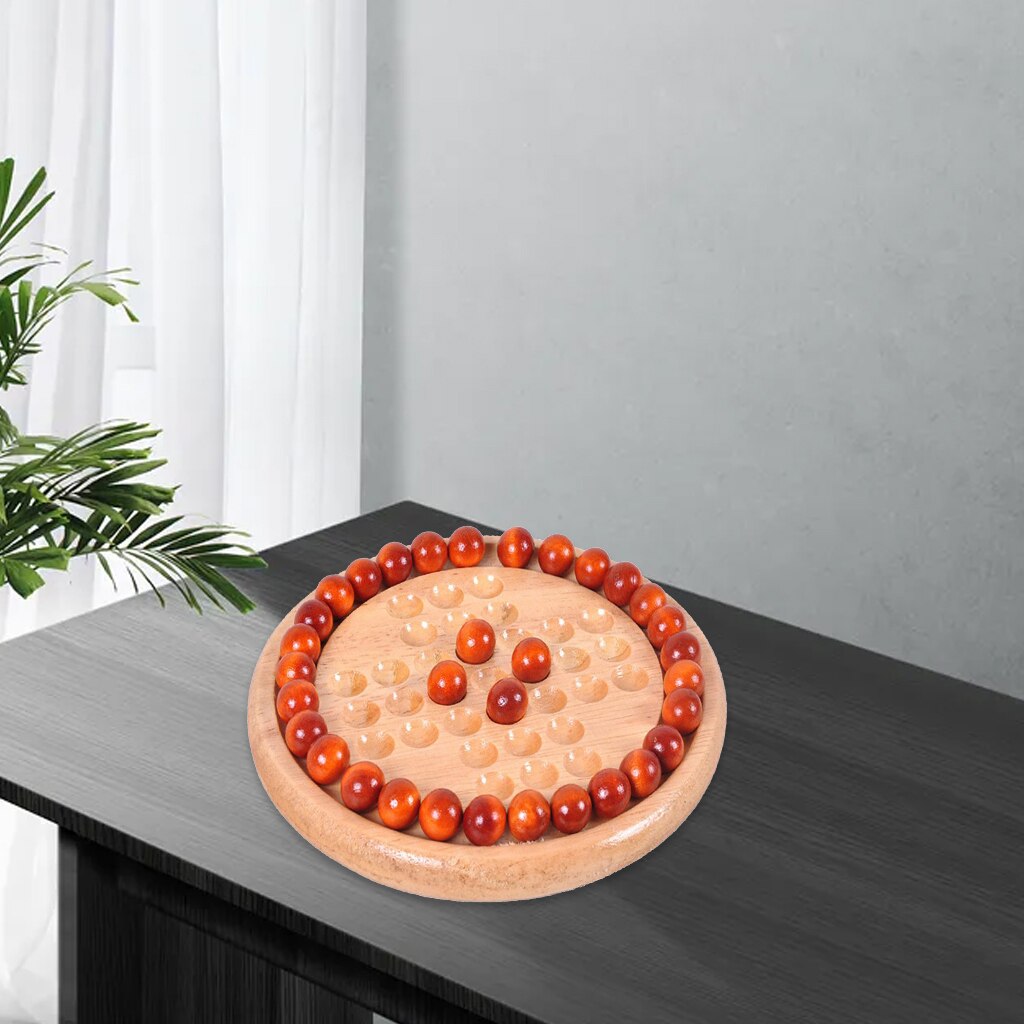 Handmade Wooden Solitaire Board Game Complete Set ... – Vicedeal