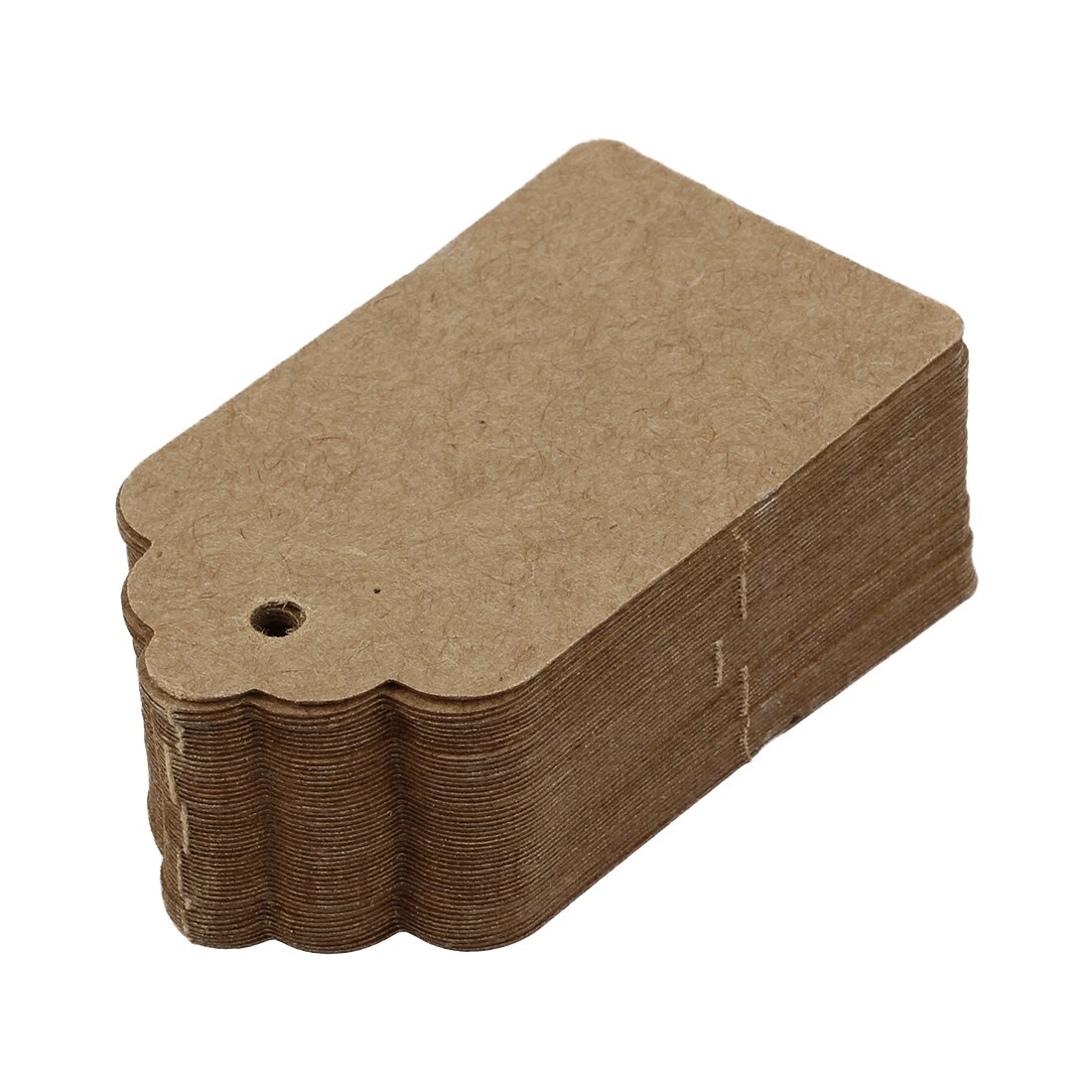Pack 50 Rustic 40mmx70mm Scalloped Kraft Paper Car... – Vicedeal