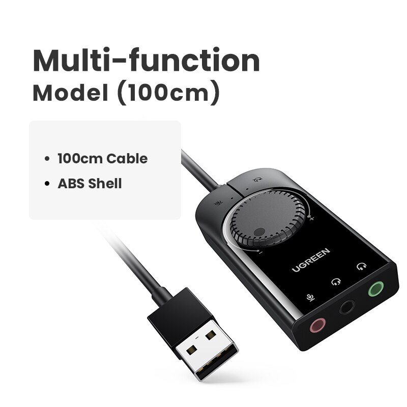 UGREEN Sound Card USB Audio Interface External 3.5... – Grandado