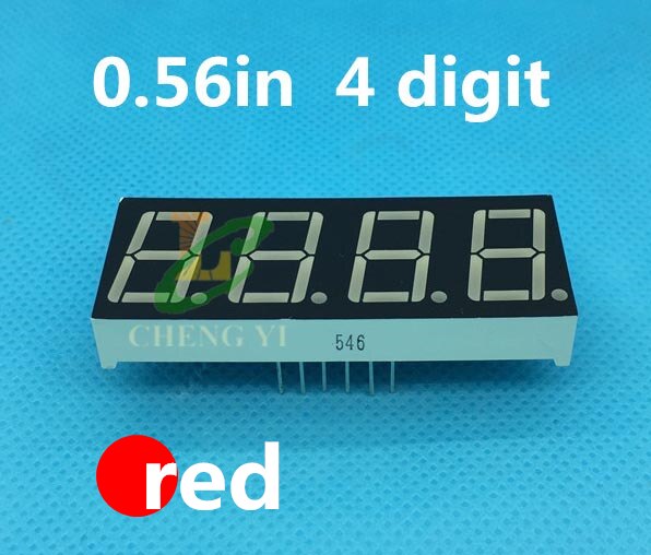 BLUE 4 Bit Digital Tube 0.56 inch LED Display 0.56... – Grandado