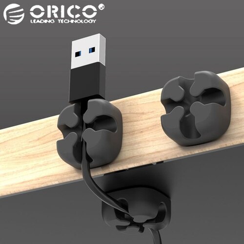 Kabel clips holder krydsformede slidser ledning or... – Grandado