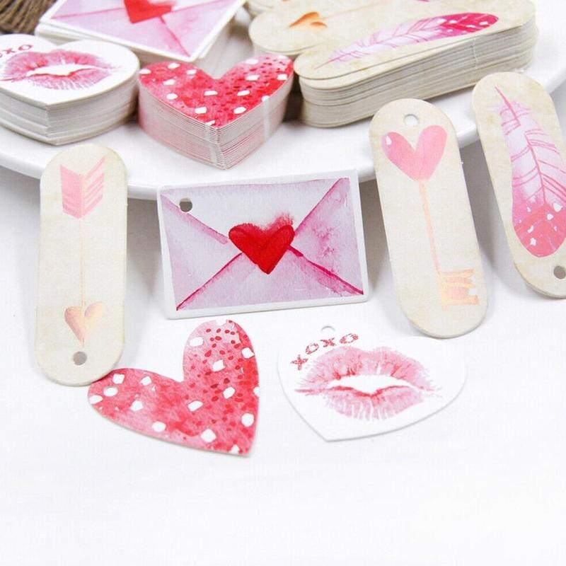 Gedrukt Kraftpapier Hang Tags Pijl Hart Vormige Ka... – Grandado
