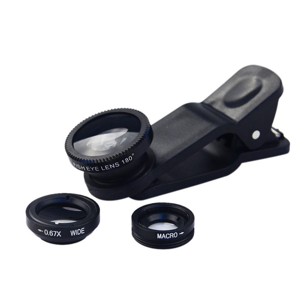 New3 In1 Phone Lens Fisheye 0.67x Wide Angle Zoom ... – Grandado