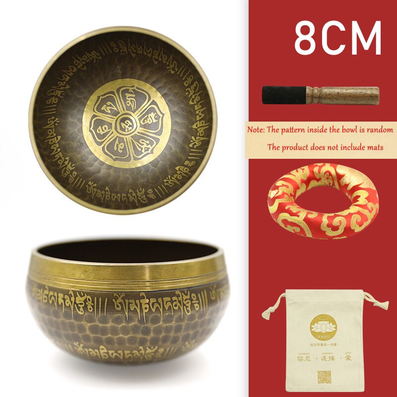 Nepal Handmade Tibetan Singing Bowl Set Decorative... – Grandado