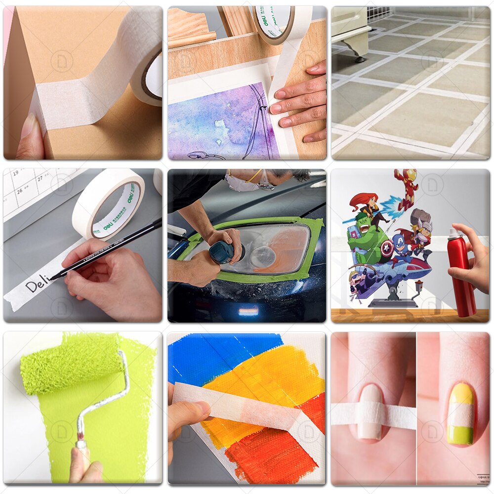 Masking Tape Single Side Car Spraying Adhesive Tap... – Grandado