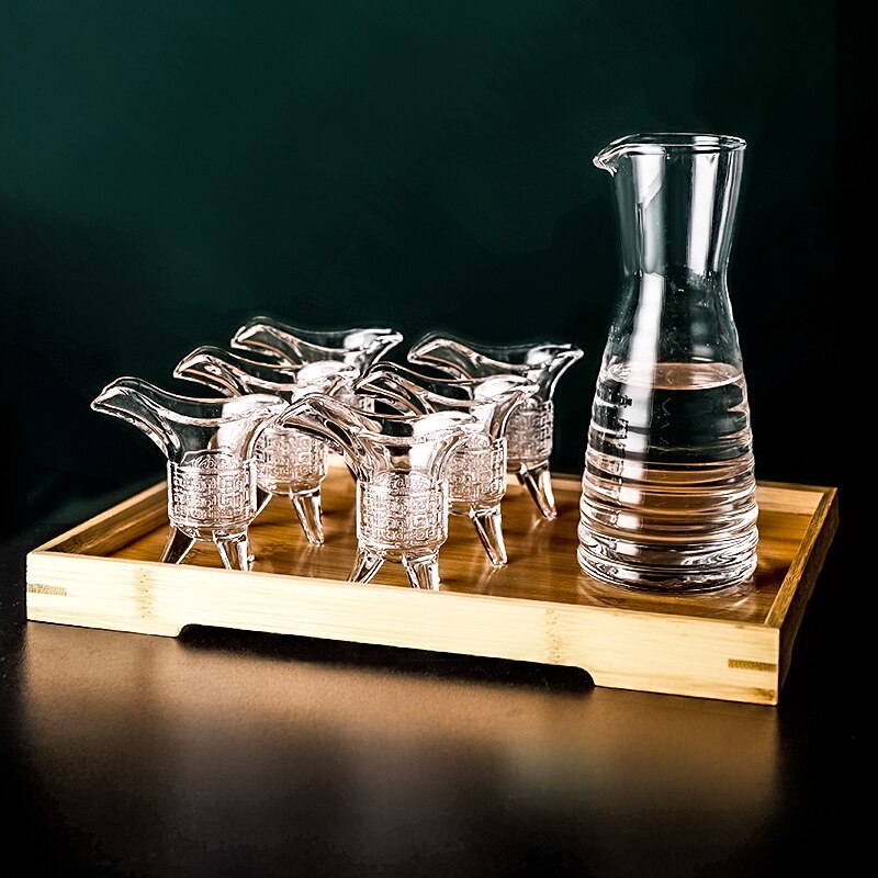 Jue ancient antique wine glass emperor cup three-l... – Grandado