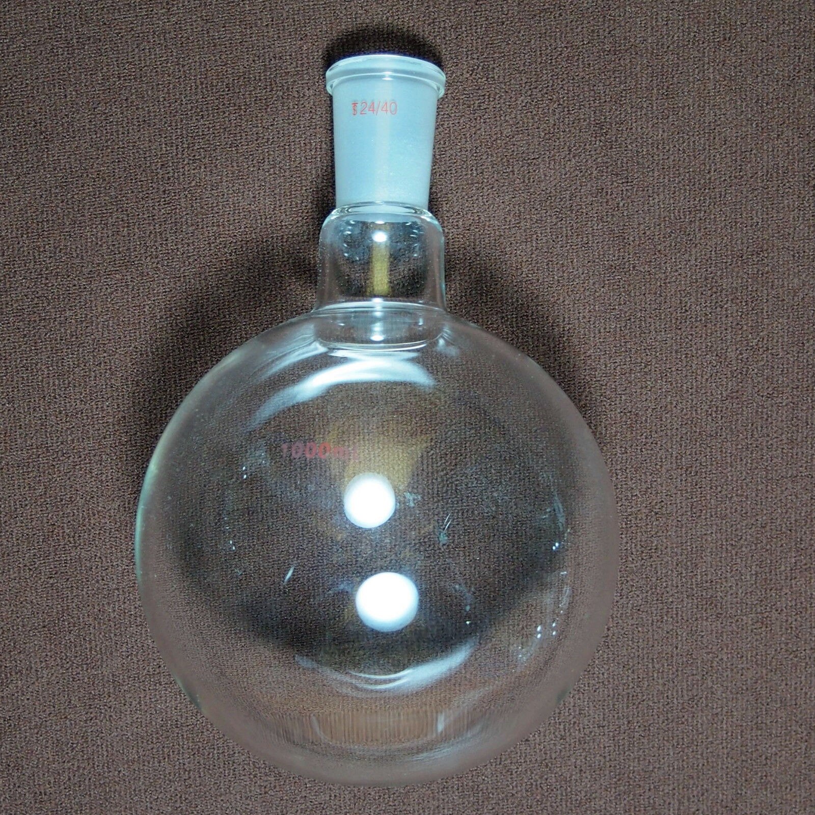 Un cou, 1000 ml, 24/40, flacon en verre à fond ron... – Grandado