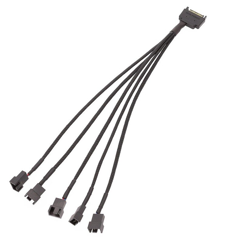 Zwarte Mouwen 30Cm Cooler Cooling Fan Splitter Pow... – Grandado