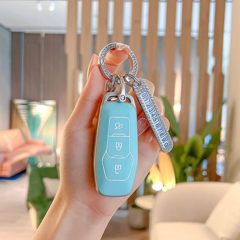 TPU Car Remote Key Fob Shell Cover Case for Ford F... – Vicedeal