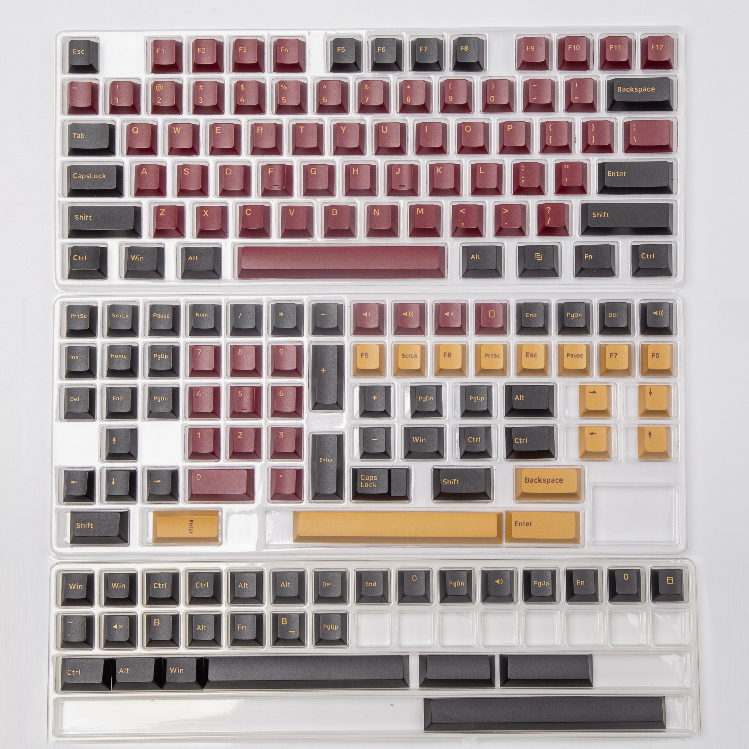 168 Keys Pbt Double Shot Cherry Profiel Rode Samur... – Grandado