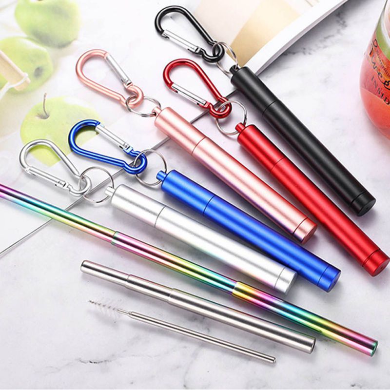 Stainless Steel Telescopic Straw Travel Portable E... – Grandado