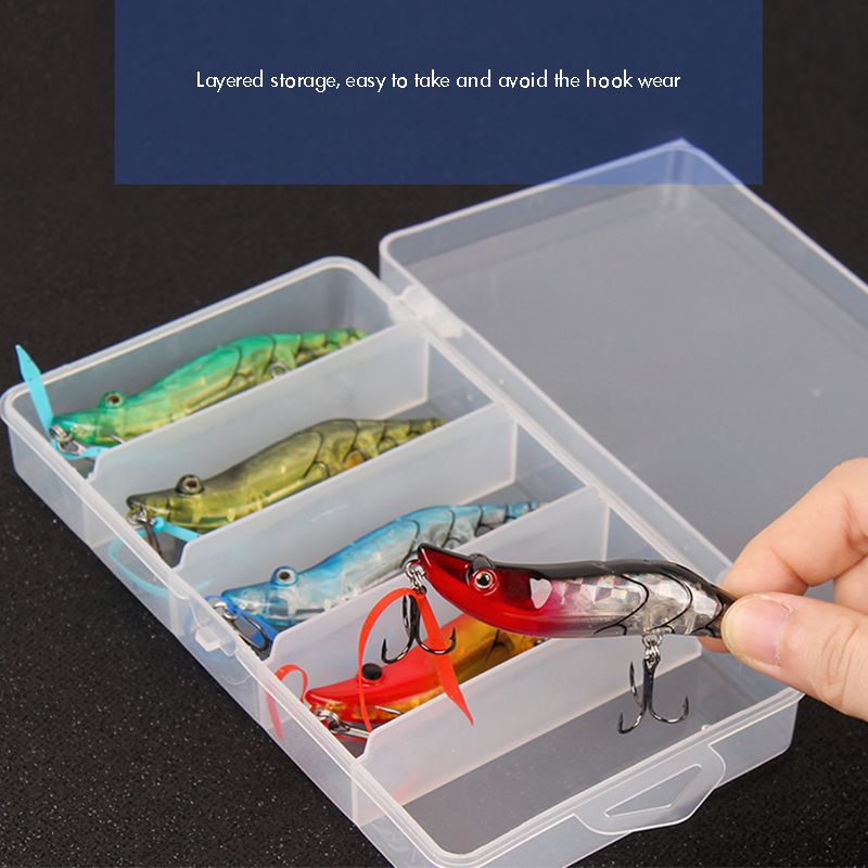 Plastic Fishing Lures Storage Organizer Box 5 Divi... – Vicedeal