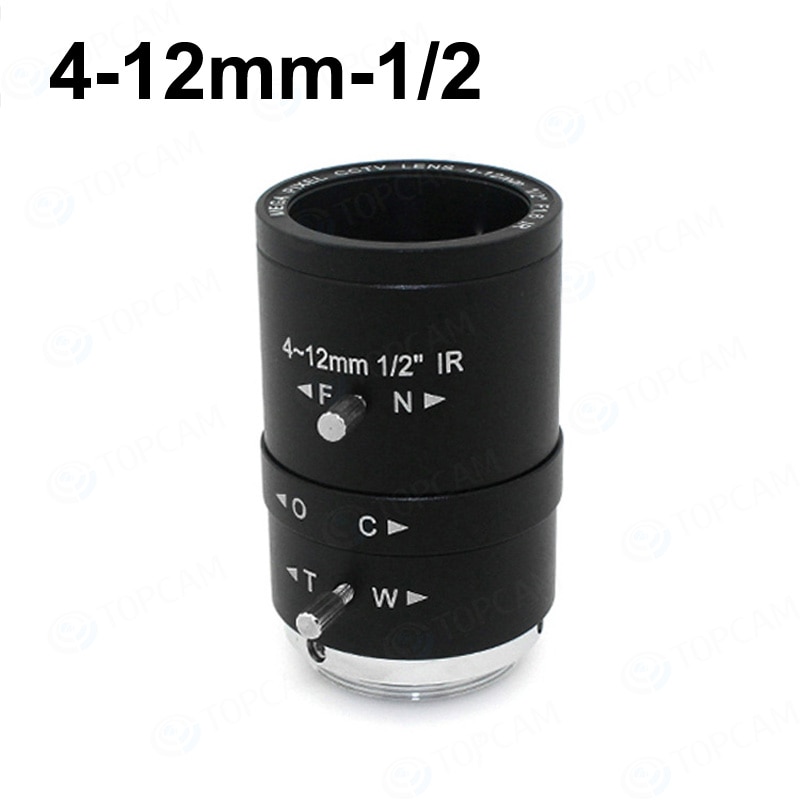 4-12mm CS LENS 1/2" IR CS Mount Varifocal Manual I... – Vicedeal