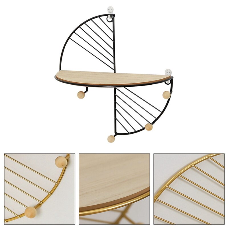 Wall Hanging Iron Art Storage Rack Frame Storage D... – Grandado