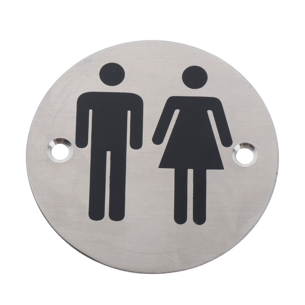 Lavatory Restroom Washroom Toilet Door WC Sign Men... – Grandado