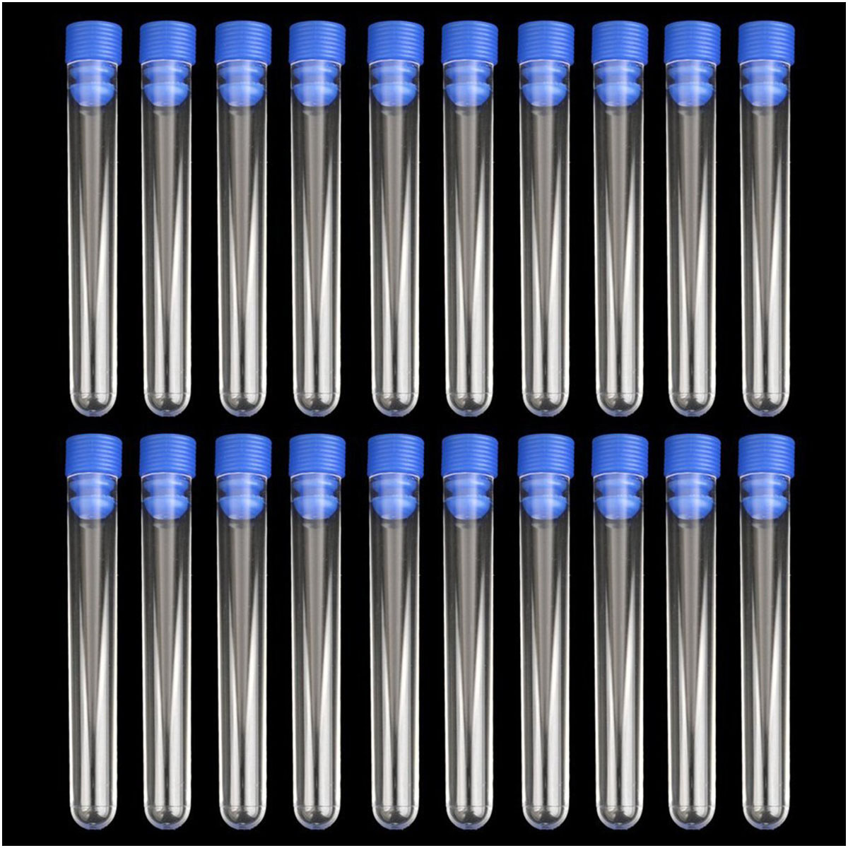 ! Blue 20 pcs Test tubes 100 x 15mm Disposable non... – Vicedeal