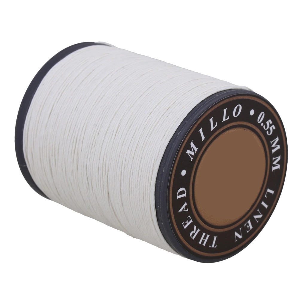 0.55mm Dia White Flax Waxed Linen Craft Sewing Sti... – Grandado